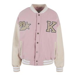 Karl Kani Jacke Damen Gr&ouml;&szlig;e M creme / rosa / schwarz / wei&szlig;