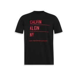 Calvin Klein Jeans T-Shirt Herren Gr&ouml;&szlig;e XXL blutrot / schwarz
