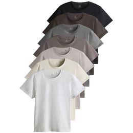 The Set T-Shirt Herren Gr&ouml;&szlig;e M grau / taupe / schlammfarben / basaltgrau / greige / schwarz