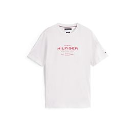 Tommy Hilfiger T-Shirt Herren Gr&ouml;&szlig;e XXXL rot / wei&szlig;