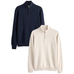 next Pullover Herren Gr&ouml;&szlig;e XL dunkelbeige / marine