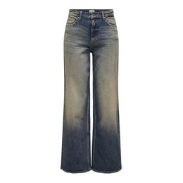 Only Jeans mit weitem Bein in Medium Blue Denim | Gr.: S/L32