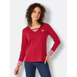 CR&Eacute;ATION L creation L Langarmshirt in rot | Gr.: 38