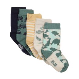 Minymo Kinder Socken "Socks w. Pattern (5-pack)" in Blau | Gr.: 31-34