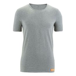 Bruno Banani Unterhemd / Shirt Kurzarm WARM UP in Grau Melange | Gr.: L