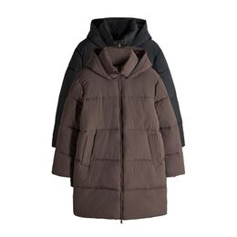 The Set Mantel Damen Größe XL schoko / schwarz Wintermantel