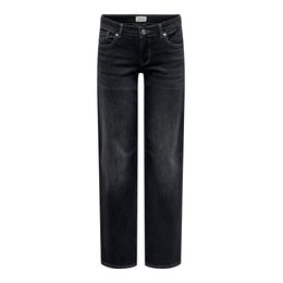 Only Jeans mit weitem Bein in Washed Black | Gr.: L