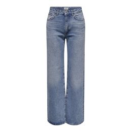 Only Jeans mit weitem Bein in Medium Blue Denim | Gr.: W26/L32