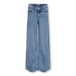 KIDS Only Jeans mit weitem Bein in Medium Blue Denim | Gr.: 128