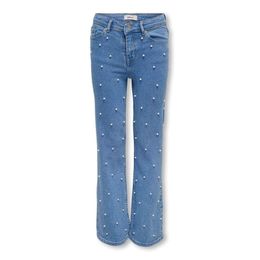 KIDS Only Jeans mit weitem Bein in Light Blue Denim | Gr.: 140
