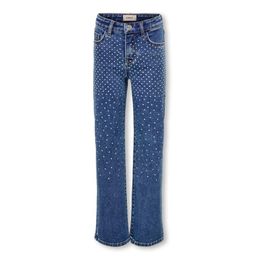 KIDS Only Jeans mit weitem Bein in Medium Blue Denim | Gr.: 152