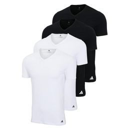adidas Sportswear Unterhemd / Shirt Kurzarm Active Flex Cotton in Schwarz / wei&szlig; | Gr.: L