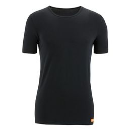 Bruno Banani Unterhemd / Shirt Kurzarm WARM UP in Schwarz | Gr.: XL
