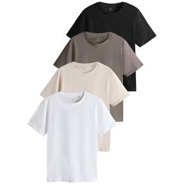 The Set T-Shirt Herren Gr&ouml;&szlig;e XXL hellbeige / braun / schwarz / wei&szlig;