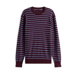 Tommy Hilfiger Pullover 'ESSENTIAL' Herren Größe XS blau / weinrot