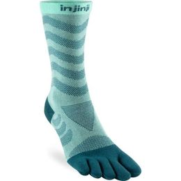 injinji Ultra Run Crew Bekleidung Damen blau M