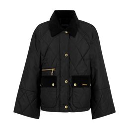 Barbour Steppjacke Martha Black/Classic Tartan (Größe: 18)