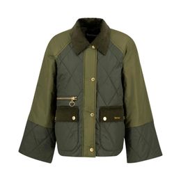 Barbour Steppjacke Martha Olive/Dark Moss/Ancient Tartan (Gr&ouml;&szlig;e: 14)