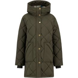 Barbour Steppjacke Kailyn Olive/Ancient Tartan (Gr&ouml;&szlig;e: 18)