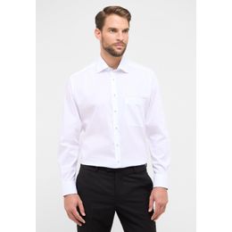Langarmhemd Eterna "COMFORT FIT", Herren, Gr. 46, Normalgr&ouml;&szlig;en, wei&szlig;, Popeline, 100% Baumwolle, normal, Manschette, Hemden, NON IRON (b&uuml;gelfrei)