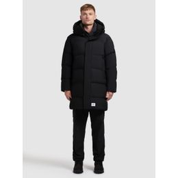 Steppmantel Khujo "STANK2", Herren, Gr. L, schwarz, 100% Polyester, unifarben, regular fit, eingesetzt gerader Abschluss, Mäntel