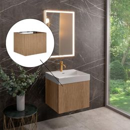 neoro n50 line Unterschrank B: 60 cm mit 1 Auszug, mit profilierter Eichenfront, BN0461BPO,
