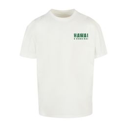 Merchcode T-Shirt 'Hawai' Herren Gr&ouml;&szlig;e 5XL gr&uuml;n / eierschale
