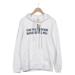 Tom Tailor Denim Kapuzenpullover Herren Größe L Second Hand weiß