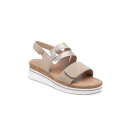Foreverfolie Keilsandaletten in Gold - 69% | Größe 40 | Damen-sandalen