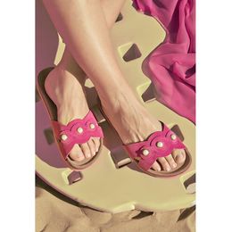 BABUNKERS Family Leder-Pantoletten in Pink - 36% | Gr&ouml;&szlig;e 38 | Damen-pantoletten