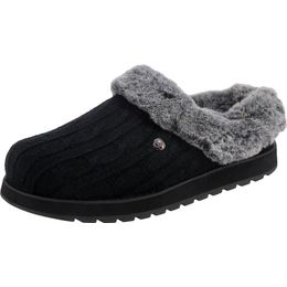 Skechers Hausschuh Damen Gr&ouml;&szlig;e 39 grau / schwarz