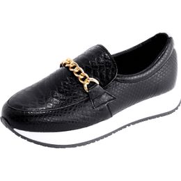 Heine Damen Slipper schwarz Größe 39