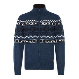 Blend Strickjacke 'Nova' Herren Gr&ouml;&szlig;e XXL blau / schwarz / wei&szlig;