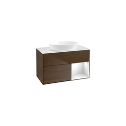 Villeroy & Boch V&B Waschtischunterschrank Wandbeleuchtung Finion 100, Pl wh. m, Reg glo wh. Lac, wal ven ; Villeroy & Boch (GA21GFGN)