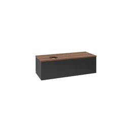 Villeroy & Boch V&B Waschtischunterschrank ohne Frontstruktur, mit Beleuchtung Antao 120x36x50cm, WBP-farbe w. wal, bla m Lac ; Villeroy & Boch (L33012PD)