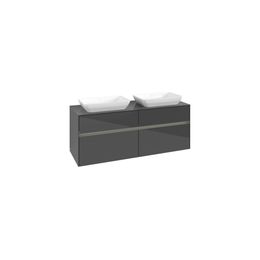 Villeroy & Boch V&B Waschtischunterschrank Collaro 140x54,8x50cm, f 2 WT, LED 10 W, glo Gr ; Villeroy & Boch (C119B0FP)
