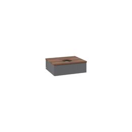 Villeroy & Boch V&B Waschtischunterschrank mit Frontstruktur Antao 60x19x50cm, WBP w. wal, Anthrac. m Lac ; Villeroy & Boch (K07112GK)