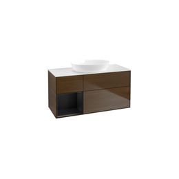 Villeroy & Boch V&B Waschtischunterschrank Wandbeleuchtung Finion 120cm, Pl wh. m, Reg bla m Lac, wal ven ; Villeroy & Boch (GA61PDGN)