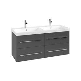 Villeroy & Boch V&B Waschtischunterschrank Avento 118x51,4x48cm, 4 A, wd, G vc gl., graph. ; Villeroy & Boch (A89300VR)