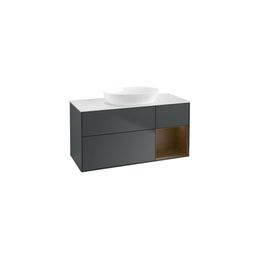 Villeroy & Boch V&B Waschtischunterschrank Wandbeleuchtung Finion 120cm, Pl w m, Reg wal ven, md bl. m Lac ; Villeroy & Boch (GA71GNHG)