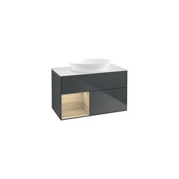 Villeroy & Boch V&B Waschtischunterschrank Wandbeleuchtung Finion 100, Pl wh. m, Reg Oa ven, md bl. m Lac ; Villeroy & Boch (GA11PCHG)