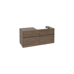 Villeroy & Boch V&B Waschtischunterschrank Collaro 120x54,8x50cm, WT rechts, arizona oak ; Villeroy & Boch (C08300VH)