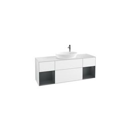 Villeroy & Boch V&B Waschtischunterschrank Finion 160cm, Pl w m, Reg md m Lac, glo wh. Lac ; Villeroy & Boch (F981HGGF)