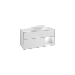 Villeroy & Boch V&B Waschtischunterschrank Wandbeleuchtung Finion 120cm, Pl w m, Rg glo wh. Lac, wh. m Lac ; Villeroy & Boch (GA71GFMT)