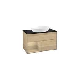 Villeroy & Boch V&B Waschtischunterschrank Wandbeleuchtung Finion 100, Abd.-Pl. bla m, Reg Oa ven, Oa ven ; Villeroy & Boch (GA12PCPC)
