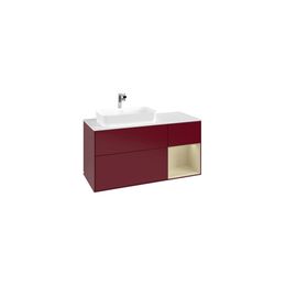 Villeroy & Boch V&B Waschtischunterschrank Finion 120cm, Pl w m, Reg re si Gr m Lac, Peo m ; Villeroy & Boch (F281HJHB)