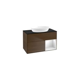 Villeroy & Boch V&B Waschtischunterschrank Wandbeleuchtung Finion 100, Pl bla m, Reg wh. m Lac, wal ven ; Villeroy & Boch (GA22MTGN)
