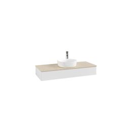 Villeroy & Boch V&B Waschtischunterschrank mit Frontstruktur, mit Beleuchtung Antao 120x19x50cm, HL, WBP botti., glo wh. Lac ; Villeroy & Boch (L10153GF)