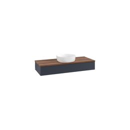 Villeroy & Boch V&B Waschtischunterschrank mit Frontstruktur, mit Beleuchtung Antao 120x19x50cm, WBP w. wal, md bl. m Lac ; Villeroy & Boch (L10112HG)