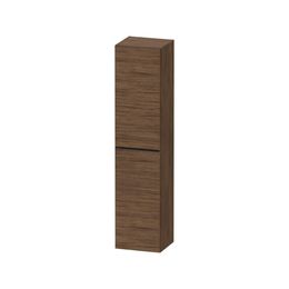 Duravit Hochschrank D-Neo 40x36cm, 1 T&uuml;r, 5 B&ouml;, An L, sw/Nuss dkl. (DE1328LBD210000)